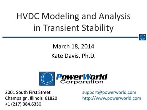 PPT HVDC Modeling And Analysis In Transient Stability PowerPoint Presentation ID