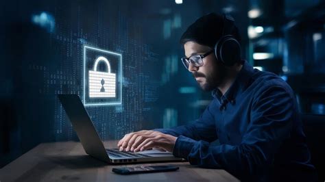 Premium Photo Anonymous Hacker Programmer Uses A Laptop To Hack The System In The Dark