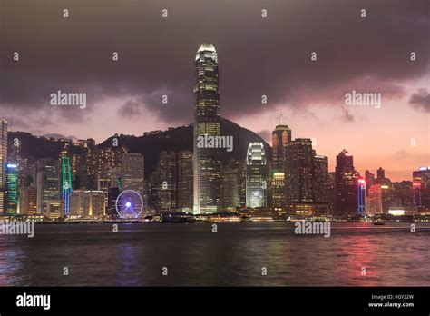 International Finance Centre Ifc Chinese Junk Skyline Victoria