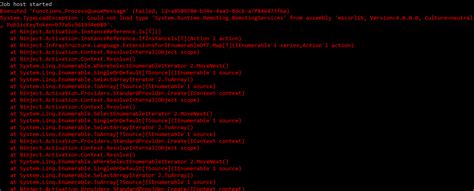 Azure No Parameterless Constructor Error In Webjobs With Net Core