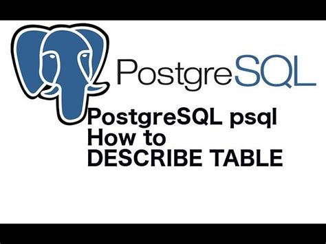 Postgresql Describe Table Cabinets Matttroy