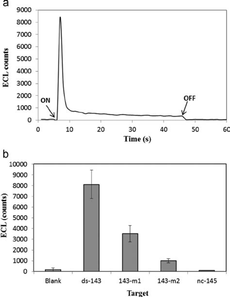 dmf ecl dna hybridization ef fi ciency a representative ecl response