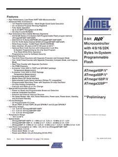 Microcontroller With K Bytes In System Microcontroller With K Bytes In