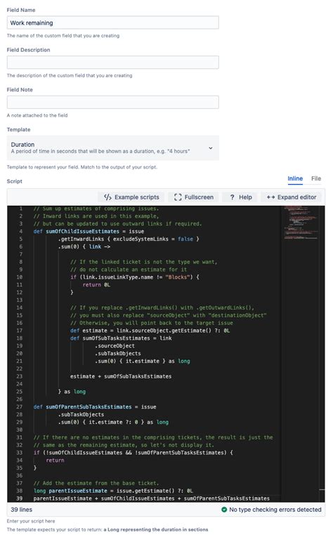 Custom Script Field Examples