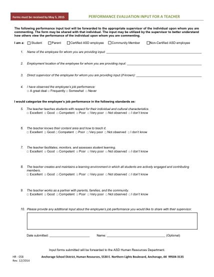 127 Performance Evaluation Form Page 4 Free To Edit Download And Print Cocodoc