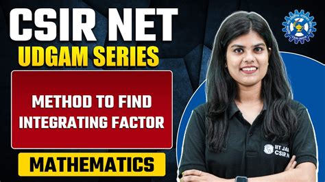 Method To Find Integrating Factor Ordinary Differential Equation