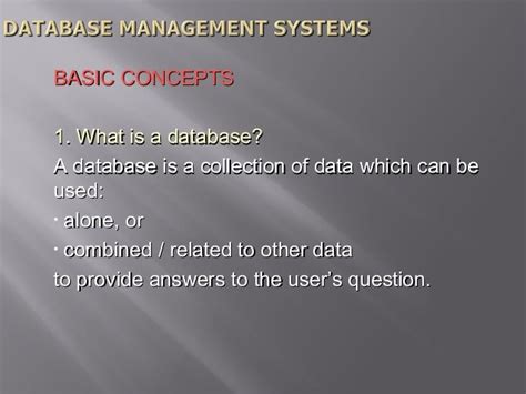Database Management System Presentation