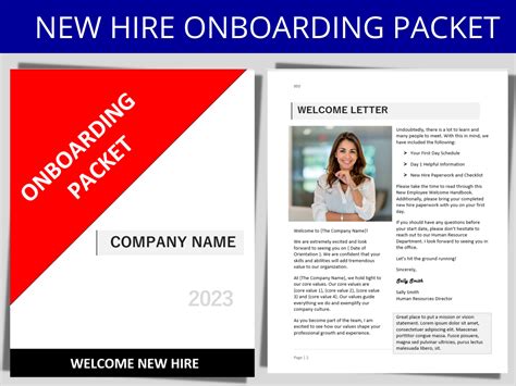 Employee Onboarding Packet Welcome Letter Hr Templates Editable Word Doc Etsy