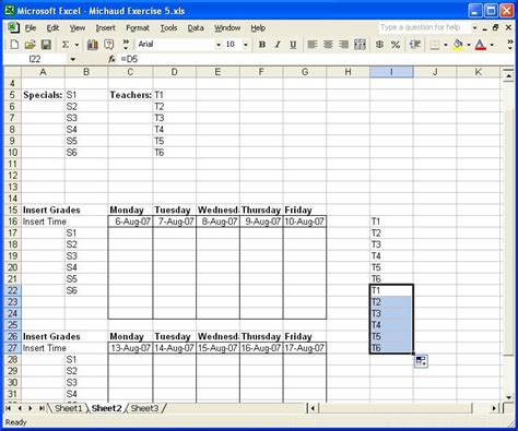 Excel Exercise 5 Instructions