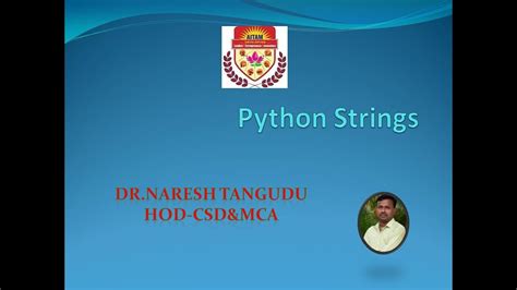 Python Strings Youtube