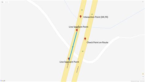Coordinate System Distance Of A Lat Long From A Polyline Geographic