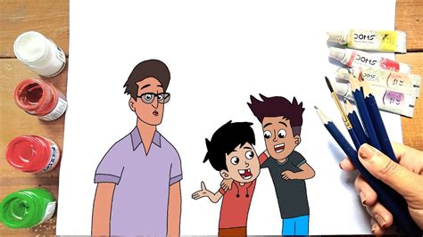 How To Draw Chikoo Aur Bunty With Dendendoxy Youtube