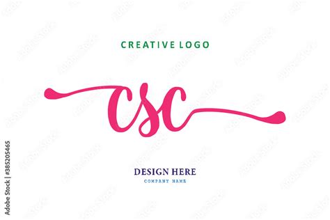 Simple Csc Typeface Logo Is Easy To Understand Simple And