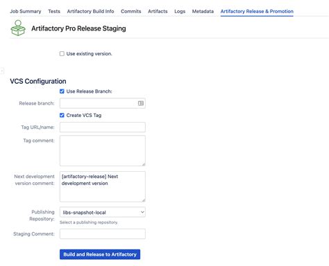 Bap 330 Missing Artifactory Pro Release Staging Property Fields · Issue 195 · Jfrogbamboo