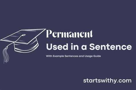 Permanent In A Sentence Examples 21 Ways To Use Permanent Permanent In A Sentence Examples 21 Ways To Use Permanent