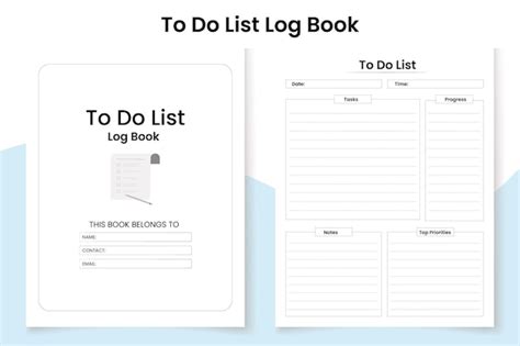 Premium Vector Log Book Design Template Interior Design With Black And White Paper Pattern