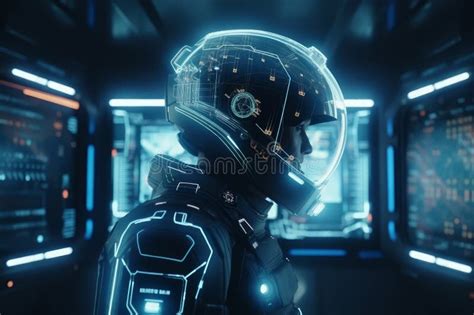 The Future Of Data Access Astronauts In The Cloud Stock Illustration Illustration Of