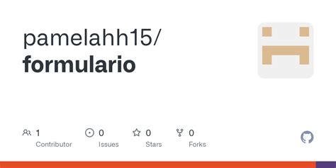 Github Pamelahh Formulario