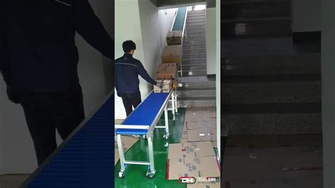 캐스터몰 대화콘베어 계단상하차 롤러 컨베어 컨베이어 콘베어 콘베이어 물류이동 상하차 Youtube