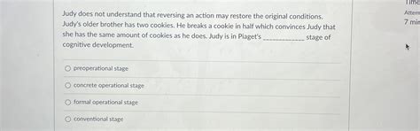 Solved Judy does not understand that reversing an action may | Chegg.com