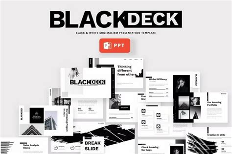 25 Presentasi Powerpoint Hitam And Putih Terbaik