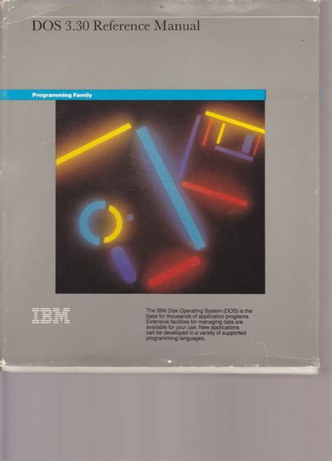 Dos 3 30 Reference Manual Software Computing History