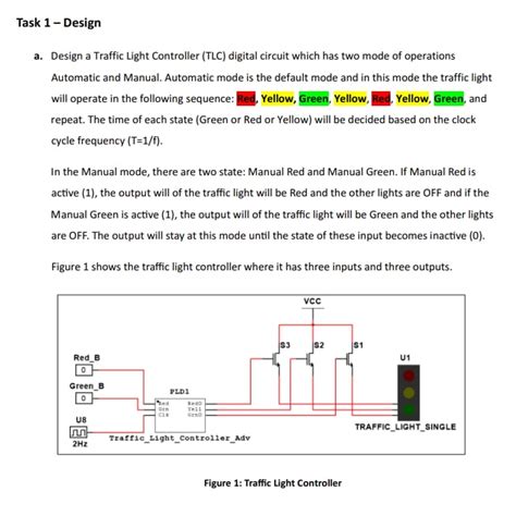 Solved Task 1 ﻿design Using Multisim A ﻿design A Traffic