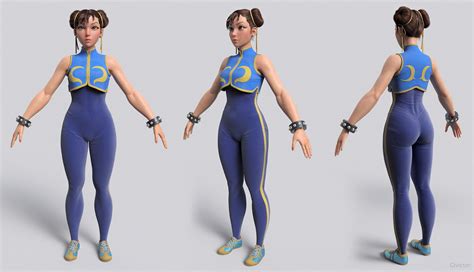Chun Li 3d Model