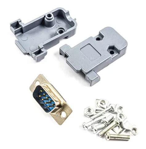Kit 10 Conector Db9 Macho 9 Pinos 10 Capas Rs232 Serial MercadoLivre