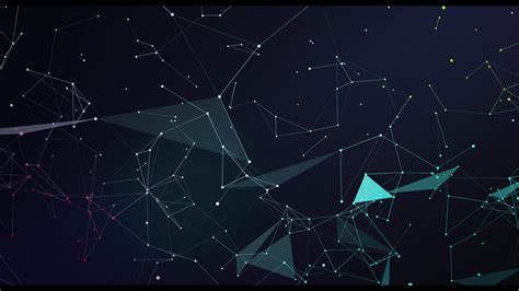 Abstract Background Of Neon Purple Moving Lines And Dots Connected To