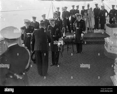 Royal Navy Inspection Stock Photo Alamy