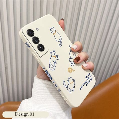 Cute Cat Phone Case For Samsung Galaxy S23 S22 S21 S20 S10 Etsy UK