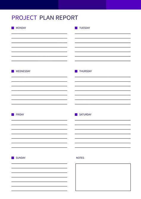Simple Style Project Status Report Word Template And Google Docs For Free Download