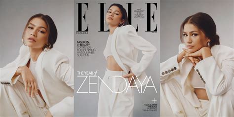 An Effortlessly Cool Zendaya Covers Elle Canadas April 2023 Issue