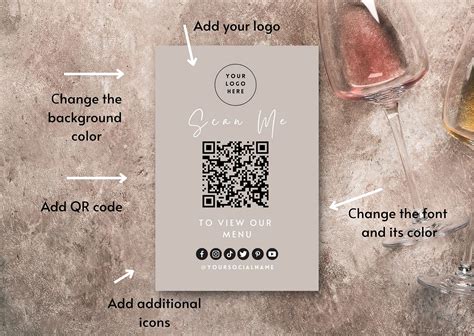 Scan To View Our Menu Sign Menu Qr Code Sign Modern Menu Qr Code