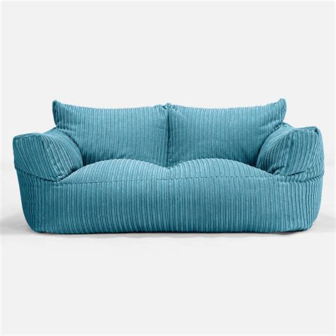 Lounge Pug Josephine Saccosekk Sofa Kordfløyel Turkis Big Bertha Original No