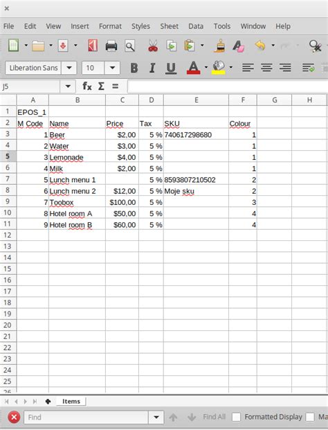 how to bulk edit sales items elementary pos