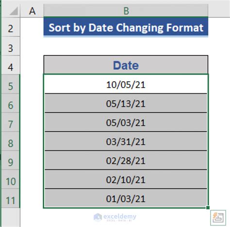 [Fix] Excel Sort by Date Not Working (2 Causes with Solutions)