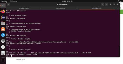 Hive Create And Drop Database