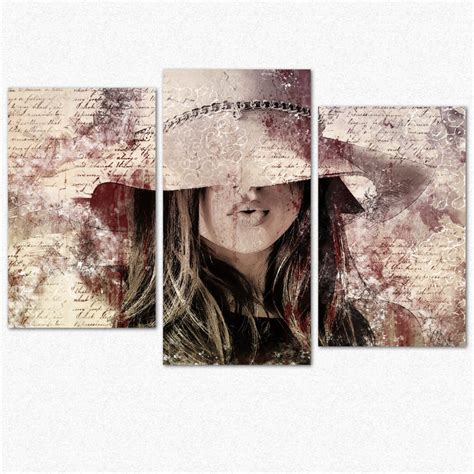 Devojka Sa šeširom Veličina Slike Na Zidu 120x80cm