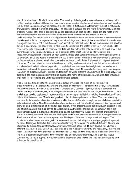 Good Map Bad Map Examples Map A Is A Bad Map Firstly It Lacks A Title The Heading Of The