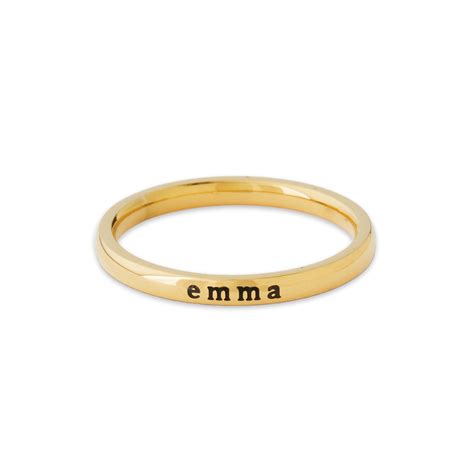 Tiny Stackable Name Ring Mint And Lily Tiny Stackable Name Ring Mint And Lily