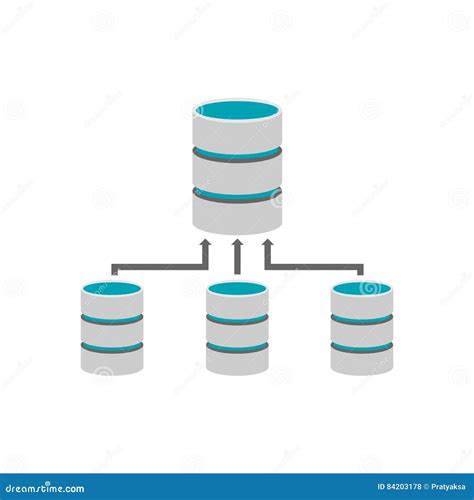 Backup Database Database Management Stock Vector Illustration Of