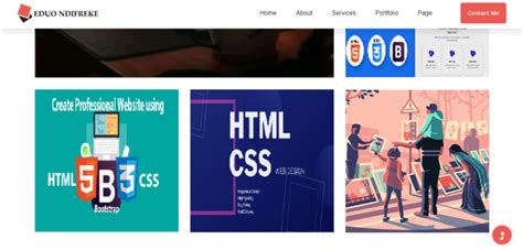 Be Your Front End Web Developer Using Html Css Bootstrap By Ndifrekeeduo Fiverr