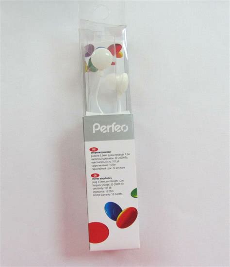 "Perfeo" Stereo Earphone for iPhone/MP3/MP4 use ,,, STOCK QTY ...