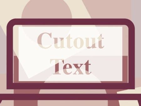 CSS Cutout Text Lena Design
