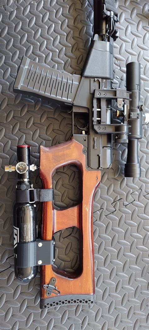 Archivo Stl Airsoft Vss Hpa Soporte De Depósito・modelo De Impresión 3d