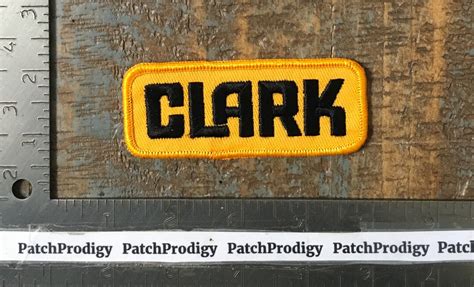Vintage Clark Forklifts Material Handling Equipment Company Logo Uniform Sew On Patch 1970s