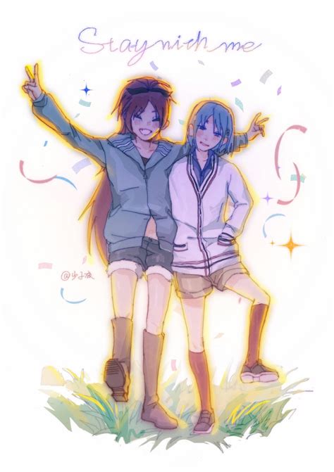 Miki Sayaka And Sakura Kyoko Mahou Shoujo Madoka Magica And 1 More