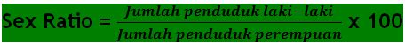 Rumus Hitung Sex Ratio Dan Dependency Ratio Guru Geografi